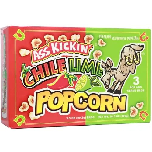 Ass Kickin’ Chile Lime Popcorn 3-Pack – saucescobar